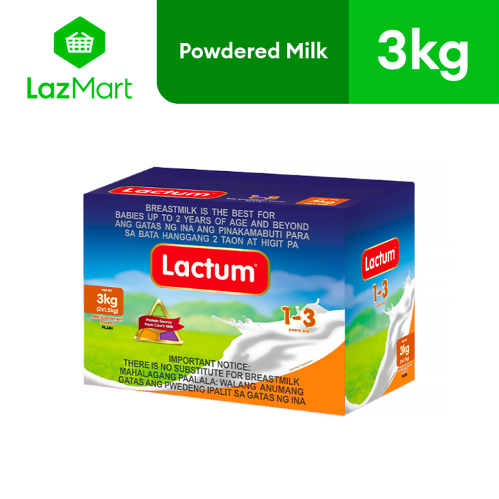 Lactum Plain Powdered Milk Supplement for Children 1-3 Years Old Plain ...