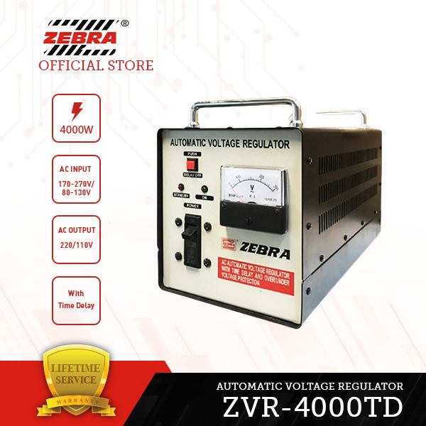 ZEBRA 4000W AVR With Time Delay Power Supply for Computer and ...