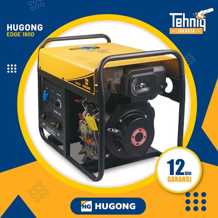 MESIN LAS GENSET WELDING GENERATOR HUGONG EDGE 190D (Diesel) | Lazada ...