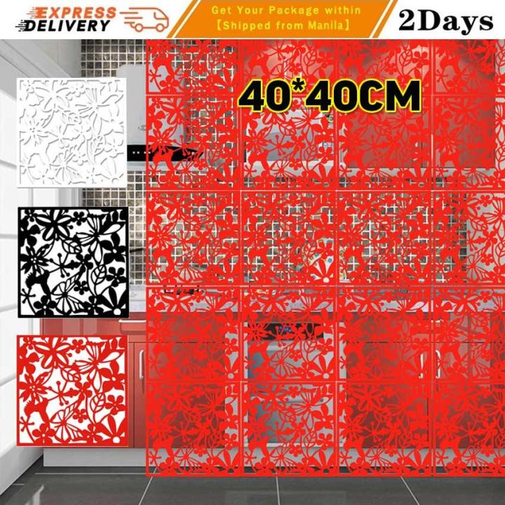 4/8/16 PCS Plastic Divider Wall 40x40Cm Hanging Screens Living Room ...