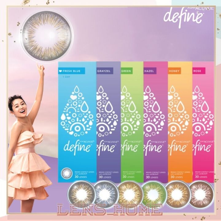 ACUVUE Define Fresh 1 Day Daily Disposable Cosmetic Color Contact Lens ...