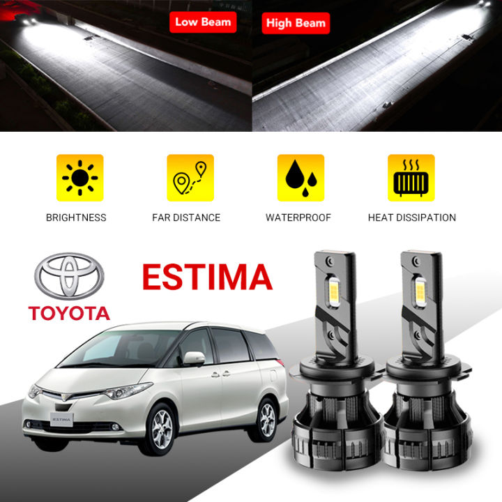 【TOYOTA】Estima 2PCS 6500K Headlight LED Replacement Car Lorry Van Full ...