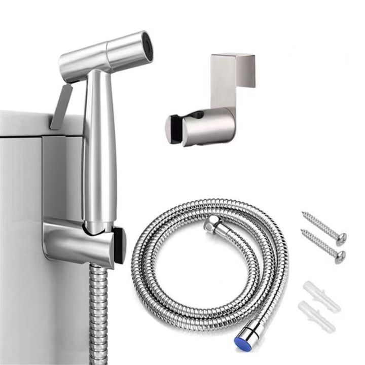 RCG Heavy Duty Stainless Steel Bidet Set With Holder (No Need To Drill ...