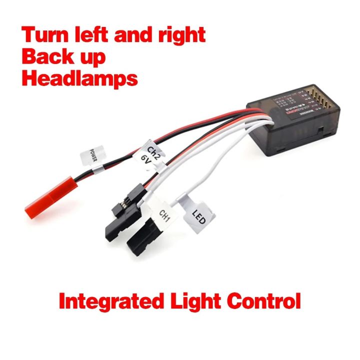 DumboRC 10A Brushed ESC 2s/3s 12V Dual Way Speed Controller Brake LED Control for RC Vehicle Car ...