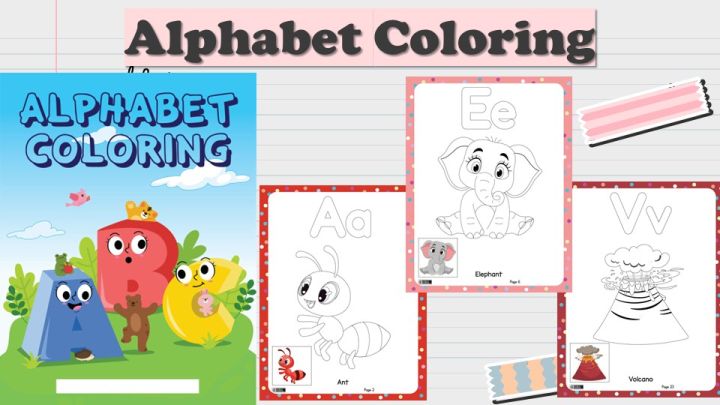 [PRE458] 27 pages Alphabet Coloring Worksheet for Pre-school PDF ...
