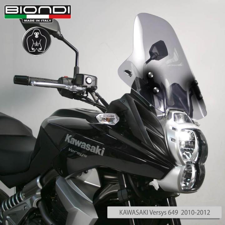 Biondi Windscreen Small Screen Smoke Grey For Kawasaki VERSYS 650 ('10 ...