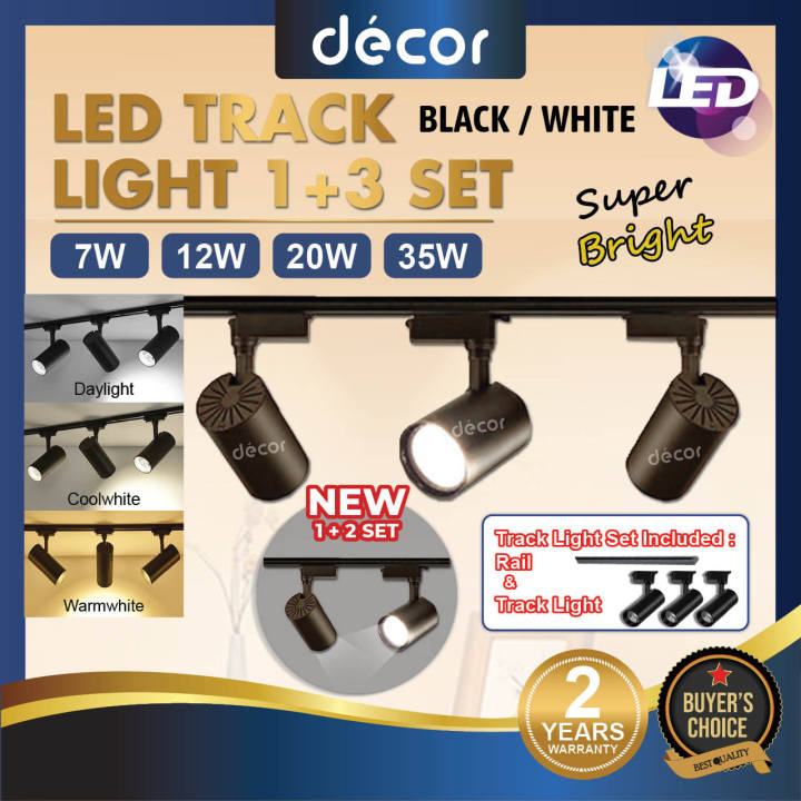 [SET] LED Track Light 10W / 24W / 36W LED Spotlight Ceiling Track Spot ...