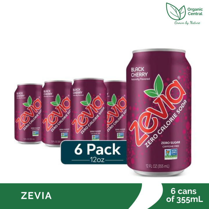 Zevia Black Cherry Soda Bundle of Six (6) 355mL | Lazada PH