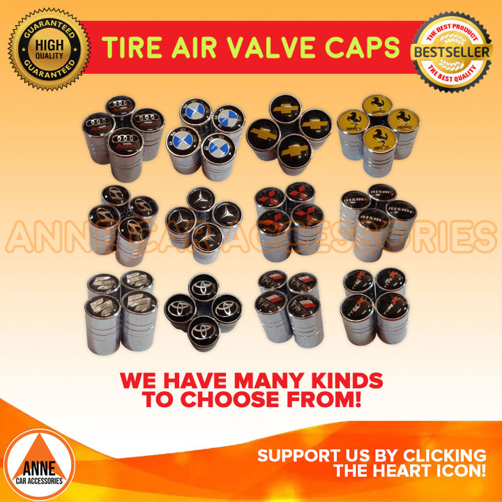 Tire Air Valve Caps Cover Car Wheel Tyre Air Valves Cover Cap Stem ...