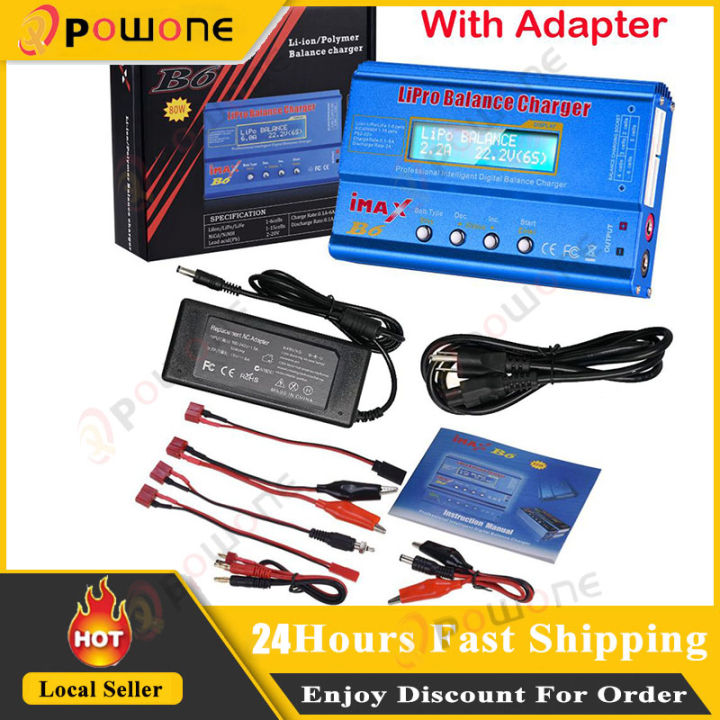 IMAX B6 80W 6A battery charger lipo NIMH Li-ion Ni-Cd digital RC ...