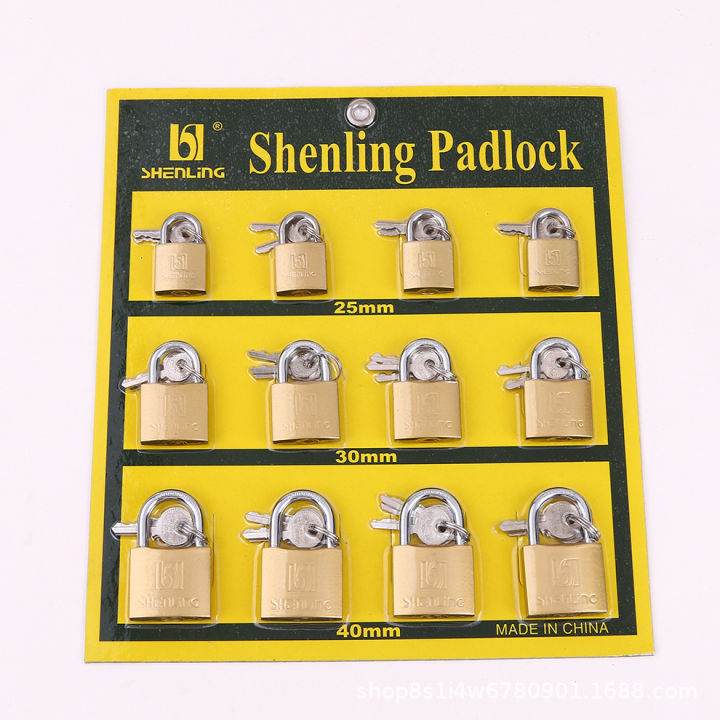 Shenling Brass Padlock SET/12pcs. | Lazada PH