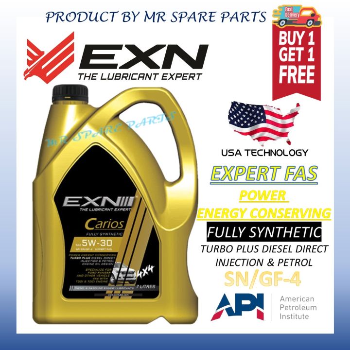 EXN CARIOS FULLY SYNTHETIC ENGINE OIL SAE 5W-30 7L (BUY 1 ENGINE OIL ...
