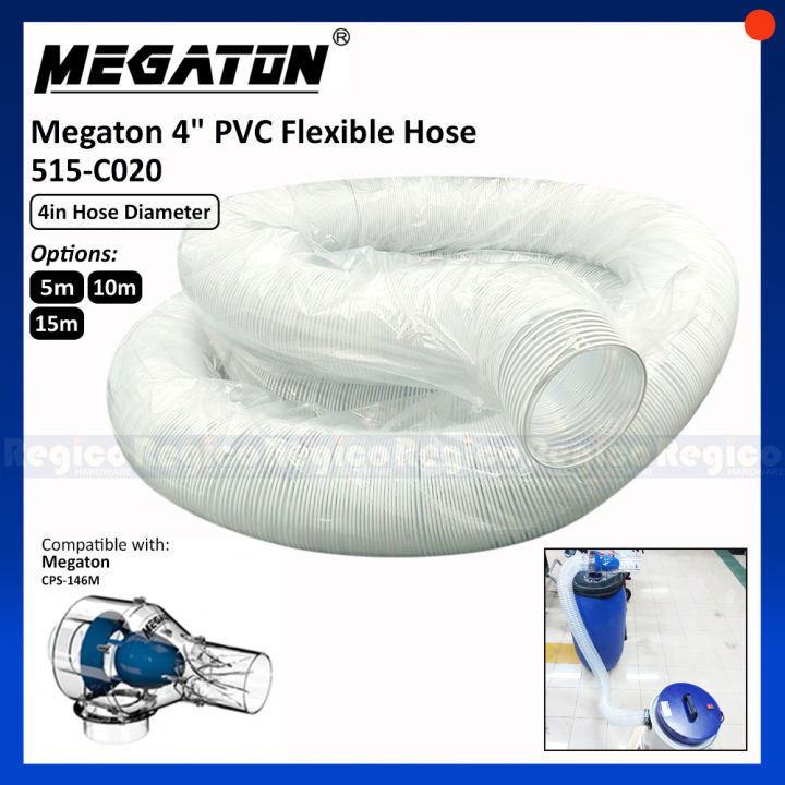 Megaton Taiwan made 4" PVC Flexible Hose for Dust Cyclone Extractor ...