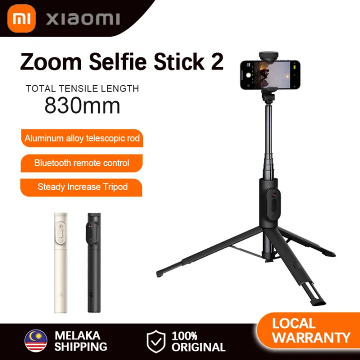 Xiaomi Zoom Selfie Stick 2 Adjustable Length Wireless Bluetooth Stable ...