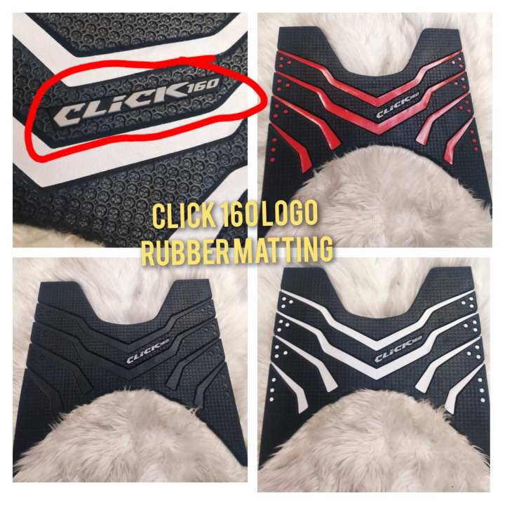 Click 160 footboard matting / Rubber matting heavy duty (CLICK 160 LOGO ...