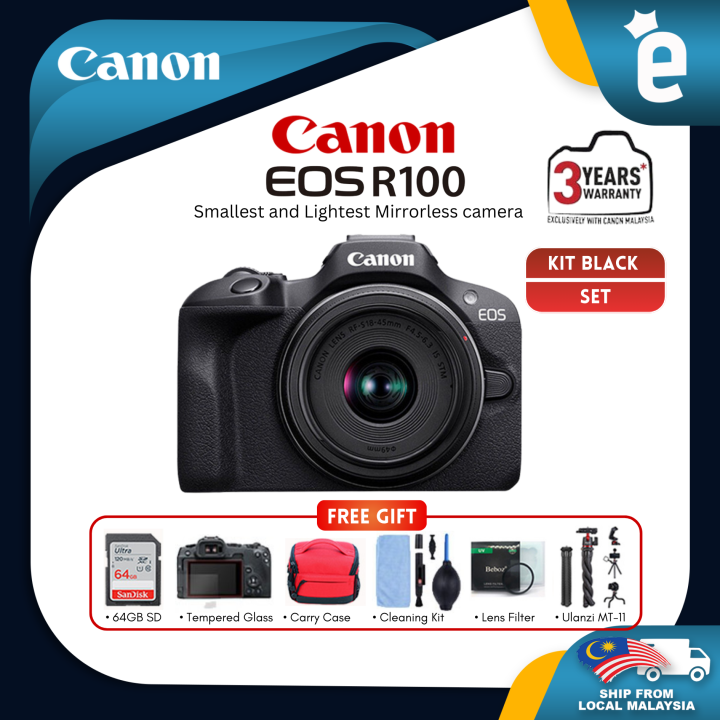 Real delivery Canon EOS R100 Mirrorless Camera with 18-45mm R100 BODY ...