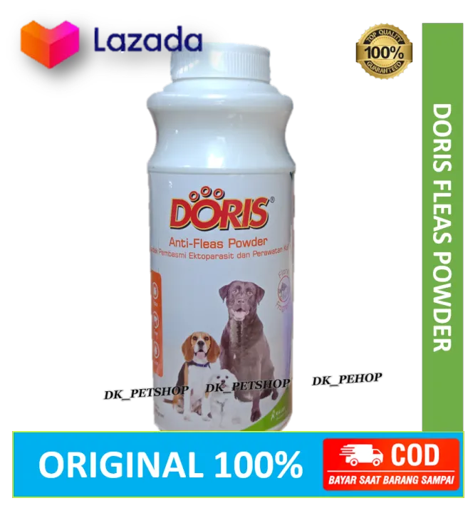 Bedak Doris Fleas Powder Skin Pare Powder Untuk Anjing - 100gr | Lazada ...