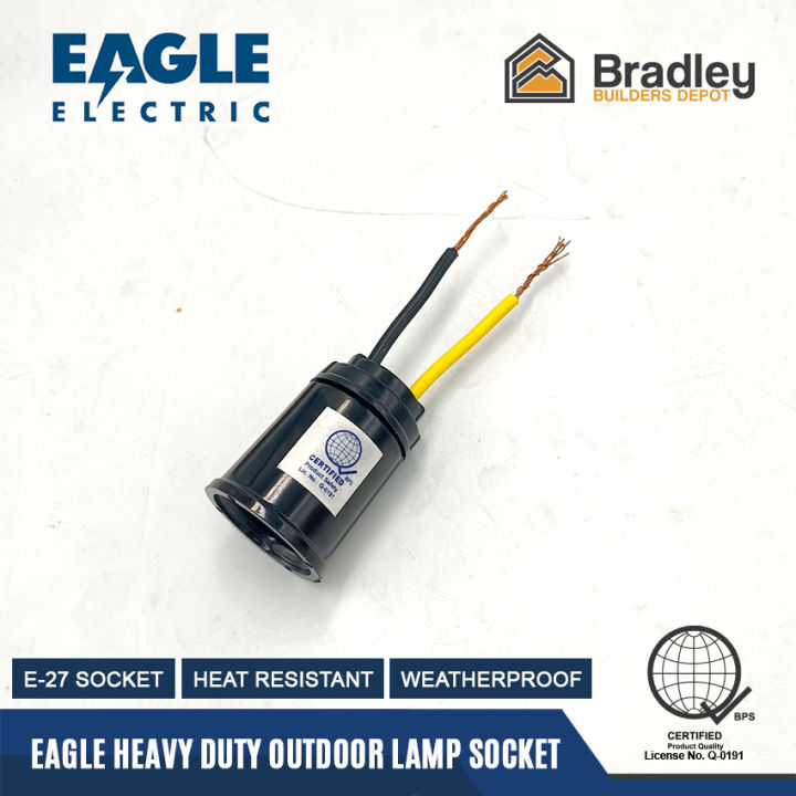 Eagle Heavy Duty Weatherproof Outdoor Lamp E27 Socket (Cat no. 1045 ...