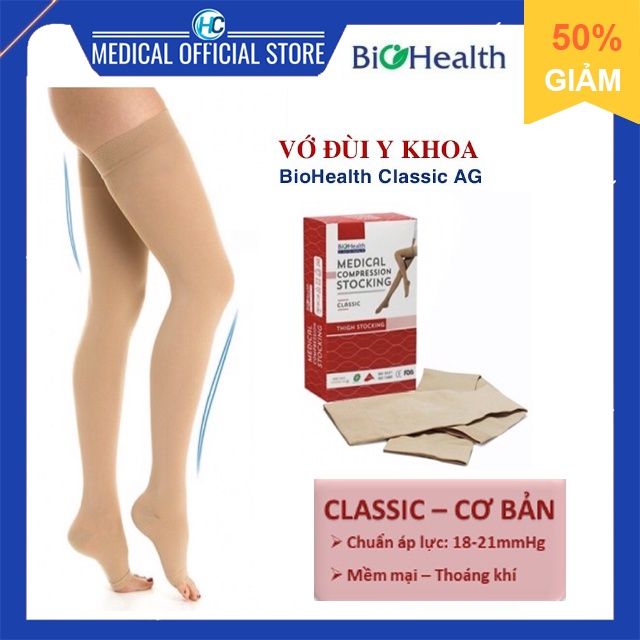 Vớ y khoa đùi chống suy giãn tĩnh mạch Biohealth (Úc) | Lazada.vn