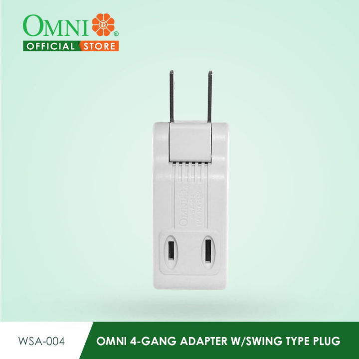 OMNI 4-Gang Adapter w/Swing Type Plug - WSA-004 | Lazada PH