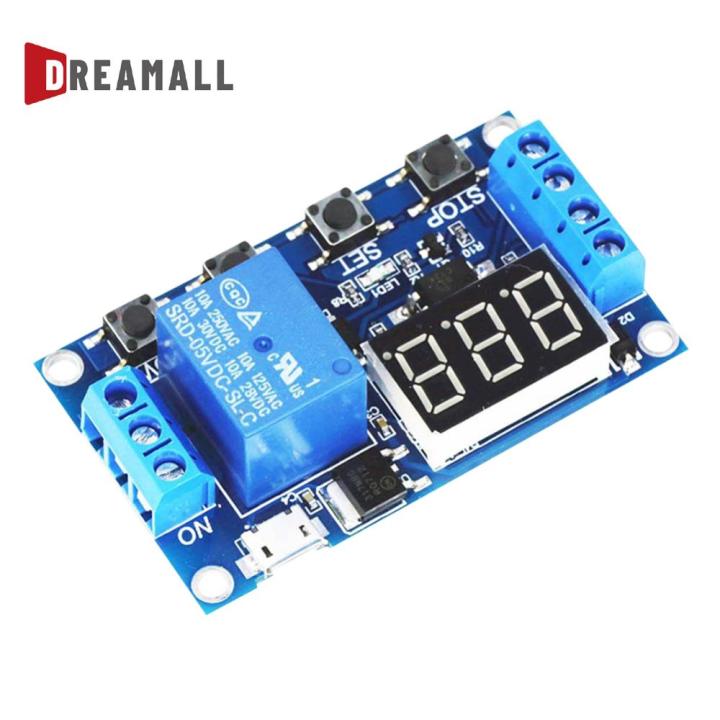1 Channel Relay Cycle Timer Module USB 5.0V Trigger Delay Relay Module ...