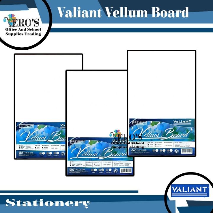 Valiant Premium Vellum Board Paper 180gsm | Lazada PH