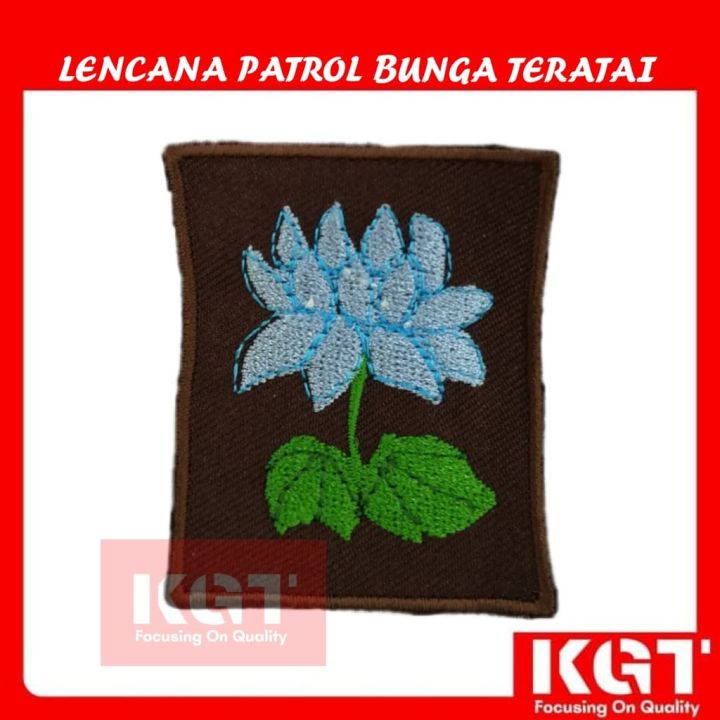 Lencana Patrol Bunga Teratai Pandu Puteri Tunas Puteri Lazada