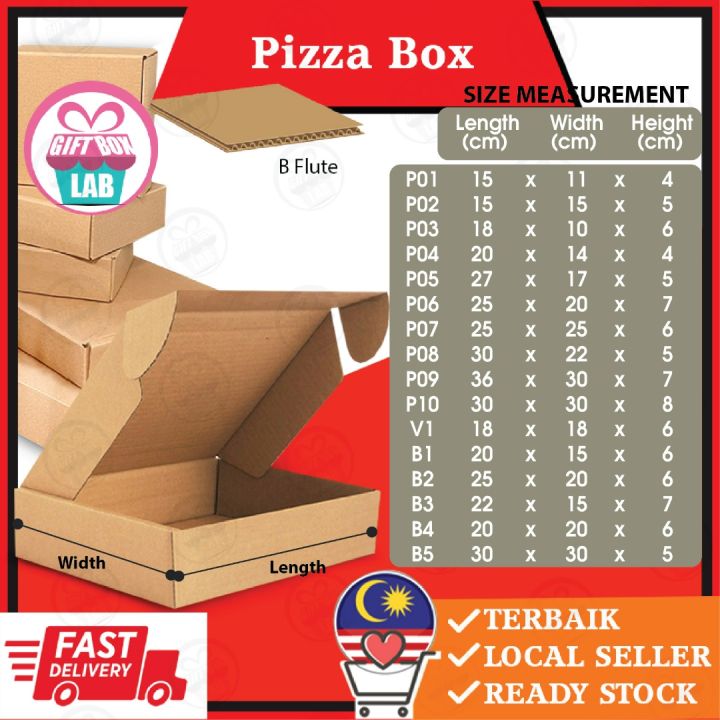 Pizza Box Carton Box Packing Box Packaging Box Kotak | Lazada