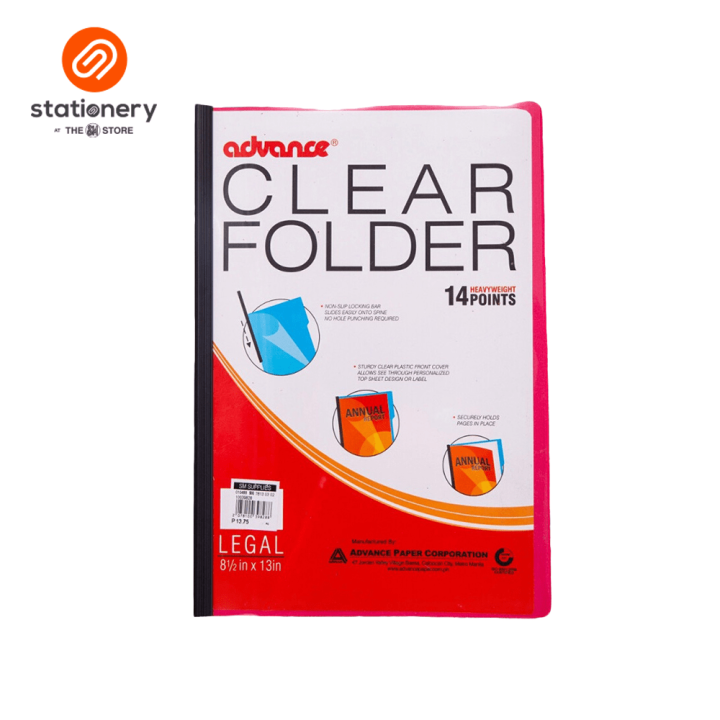 Advance Clear Folder Short / Long | Lazada PH