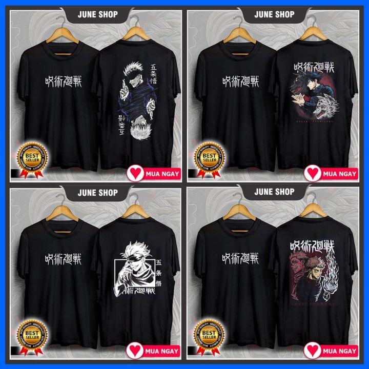 Áo Jujutsu Kaisen Satoru Gojo, Fushiguro father and Son, Megumi and ...