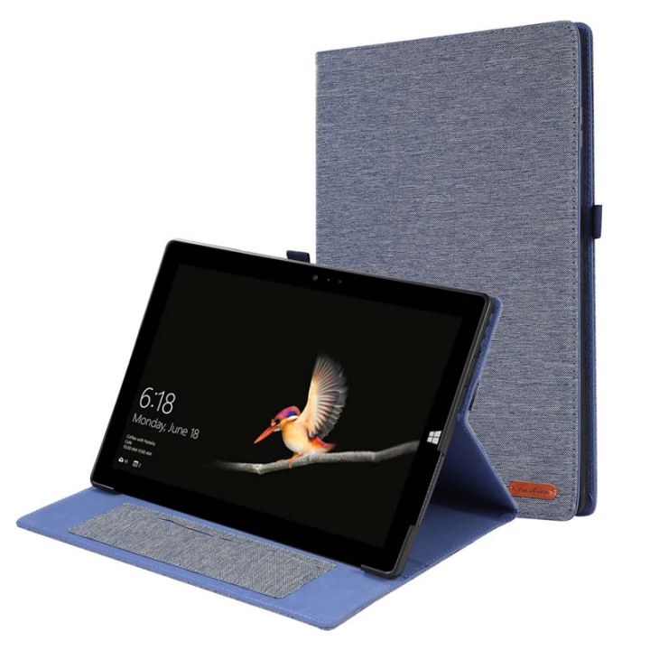 Jean Pattern Fabric Flip case for Microsoft Surface Pro 4 5 6 7 8 9 ...