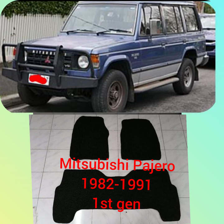 Mitsubishi Pajero 1982-1991 1st gen nomad rubber car mat with piping ...