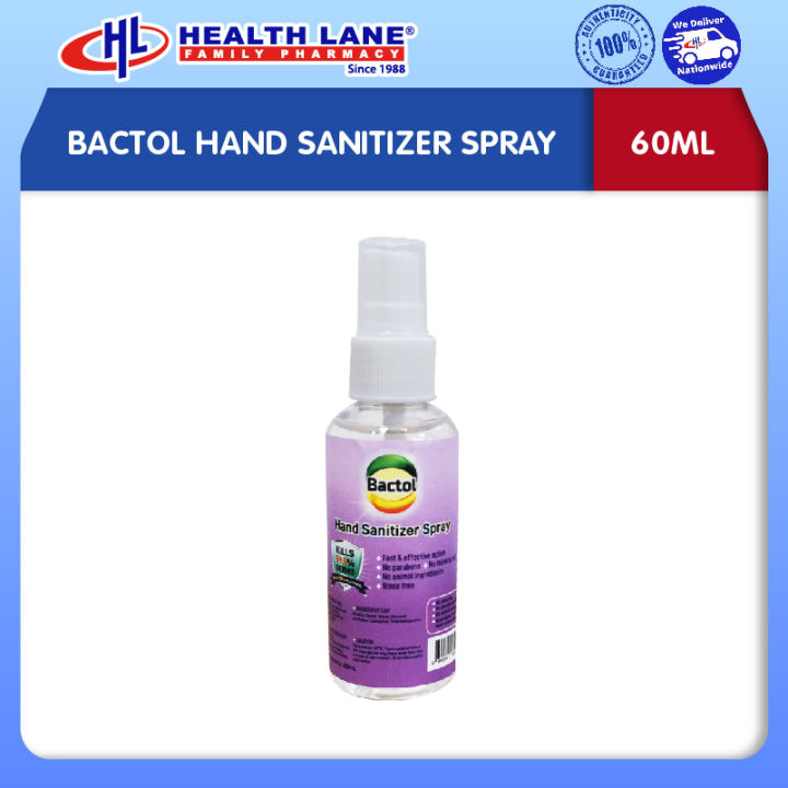 BACTOL HAND SANITIZER SPRAY (60ML) | Lazada