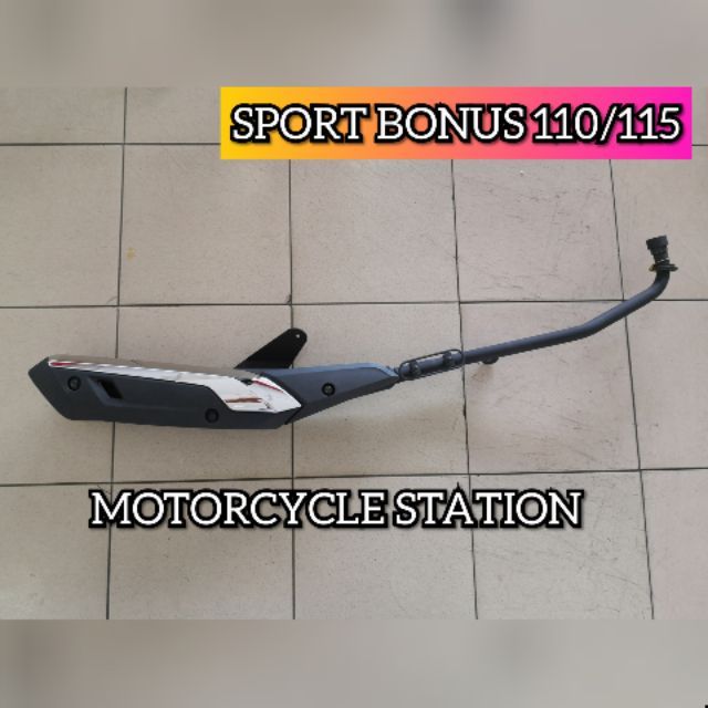 ORIGINAL Muffler Pipe Exhaust Sport Bonus 110/115 SYM | Lazada