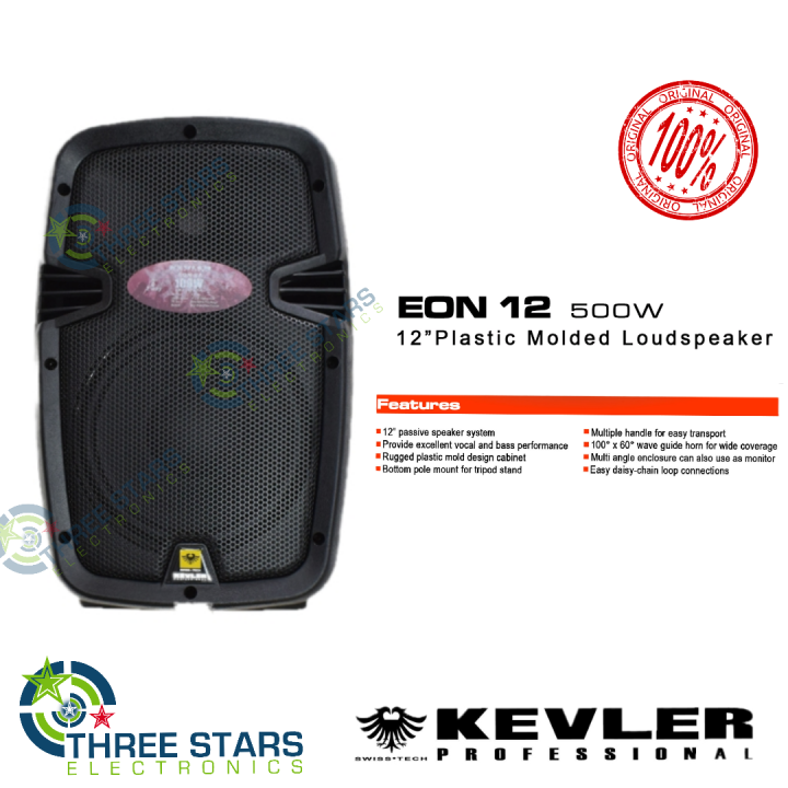1pc. Kevler EON 12 Passive Speaker System 12 inch 500 watts | Lazada PH