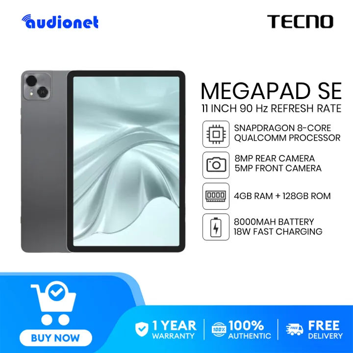 TECNO MEGAPAD SE 4 GB RAM + 128 GB ROM / 8GB RAM + 256 GB ROM | 8-Core ...