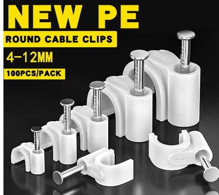 Cable clamp Cable clip 50pc Per Box Heavy-duty tox with screw/Expand ...