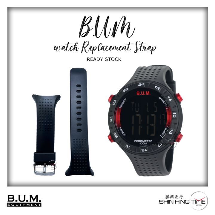 ⭐️Authentic⭐️ BUM Equipment Watch Rubber Replacement Strap BM005 | Lazada