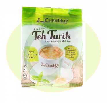 Chek Hup Teh Tarik 3 in 1 Heritage Milk Tea 12s x 40g | Lazada