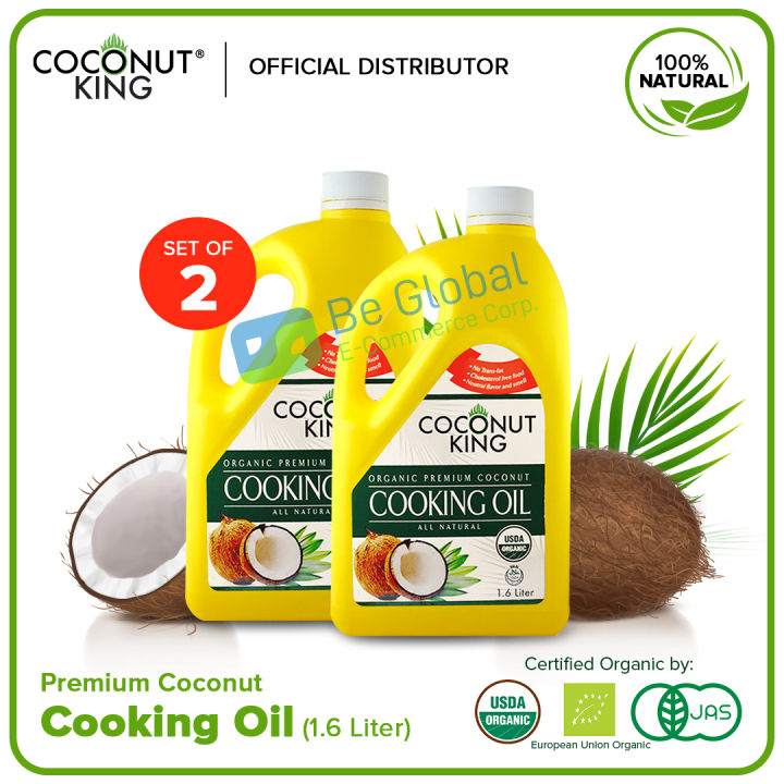 Coconut King Organic Premium Coconut Cooking Oil 1.6Liter - Get 2 for ...