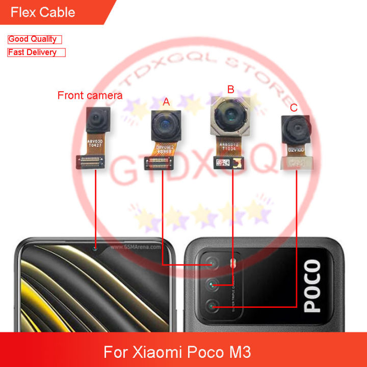 Original Front Back Camera For Xiaomi Poco M3 Main Facing Camera Module ...