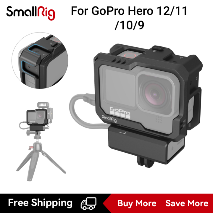 SmallRig Sport Action Camera Cage for GoPro Hero 12/11/10/9 Black for ...