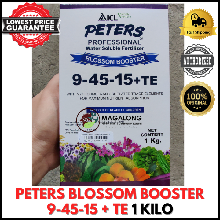 PETERS PROFESSIONAL WATER SOLUBLE FERTILIZER - BLOSSOM BOOSTER 9-45-15 ...