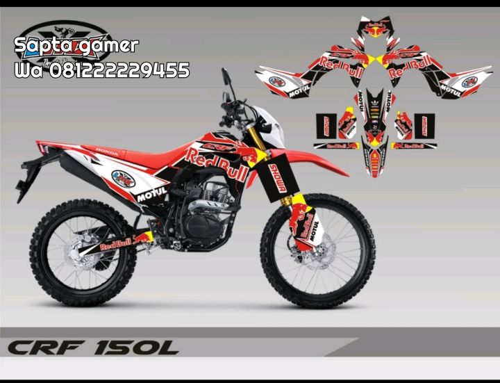 Decal CRF 150 full body redbull | Lazada Indonesia