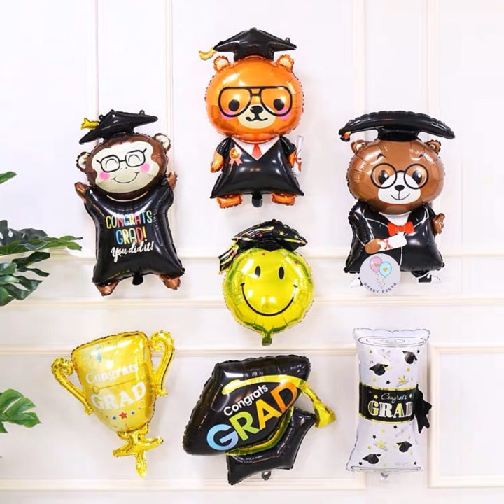 Balon Foil Wisuda Mini / Balon Graduation / Balon Toga / Balon ...