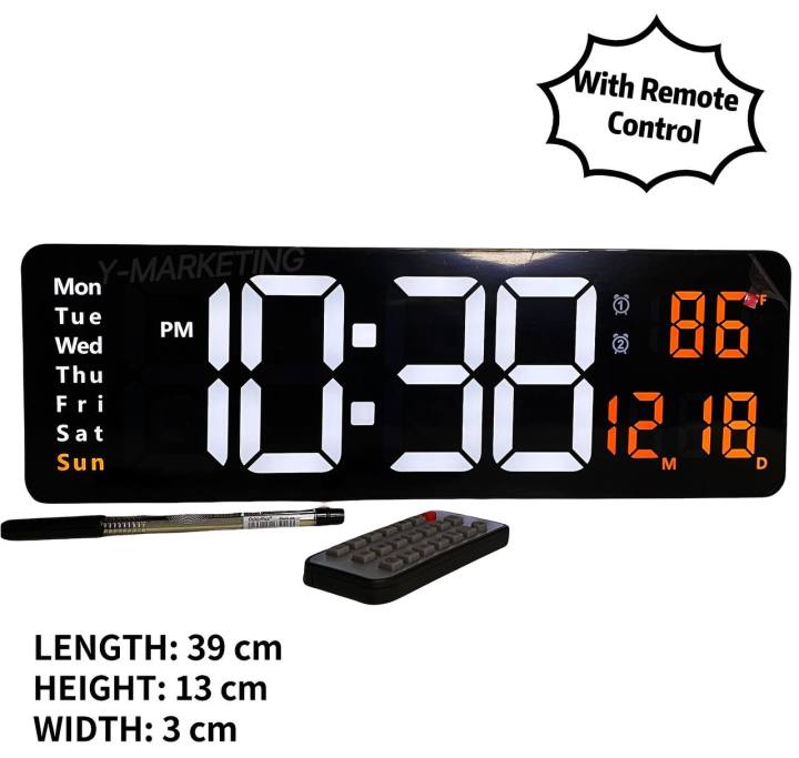 (6626) LARGE Digital Alarm Clock with Remote Control Can TIMER ...