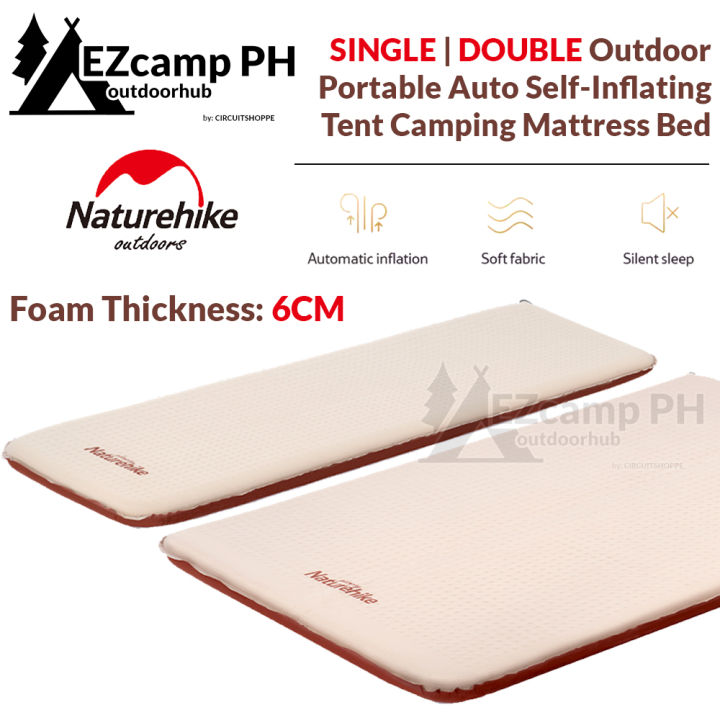 Naturehike Outdoor SINGLE | DOUBLE Portable 6CM Thick Auto Self ...