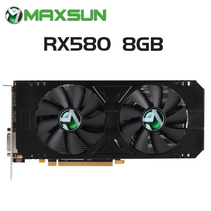 MAXSUN Graphics Cards AMD Radeon RX580 2048SP 8G GDDR5 256bit HDMI+DP*3 ...