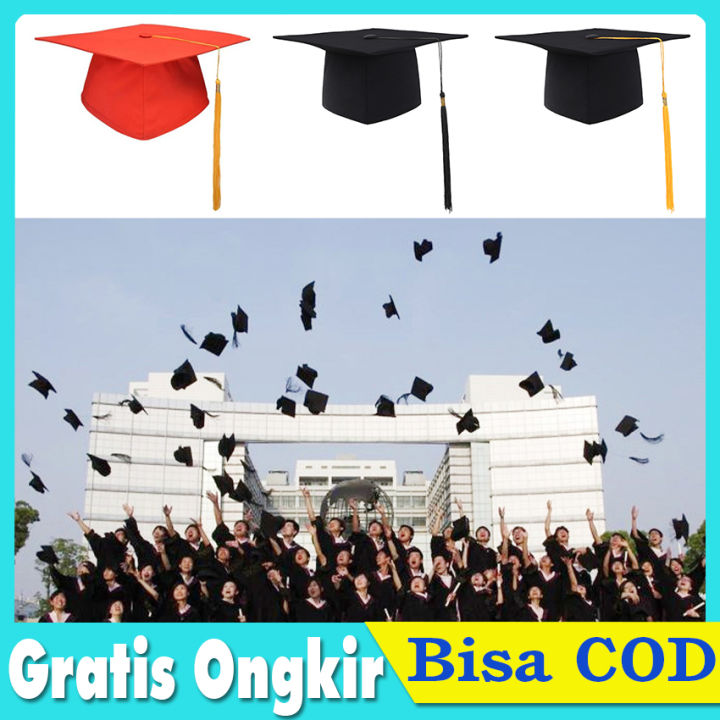 Topi Toga Wisuda Premium Topi Sarjana - Exclusive Square Graduation Cap ...