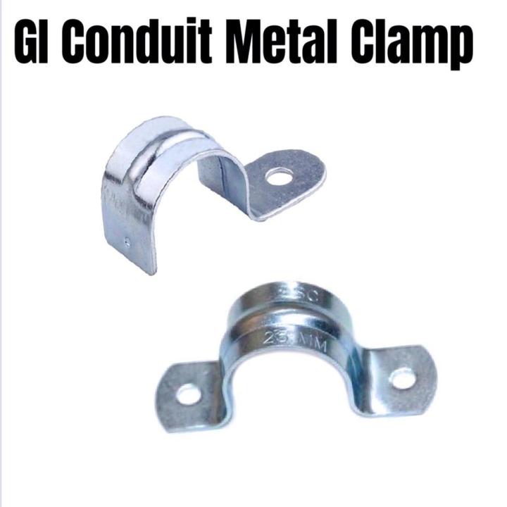 Conduit Clamp 1-Hole & 2-Hole/G.I Steel Clamp | Lazada PH